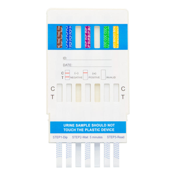 12-panel Multi-Drug Urine Test Card | W13124 (25/box)
