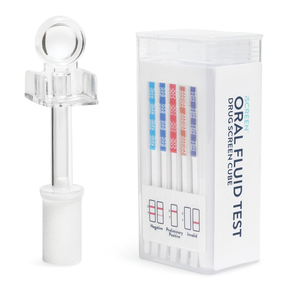 6-panel iSCREEN® Oral Fluid Drug Test Cube | ABTOFCUBE0601A (25/box)